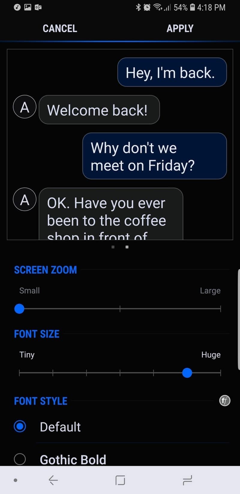  How To CHANGE Text Message Font Size On Samsung Easy Steps 