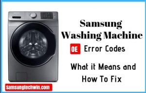 How To Fix Samsung Washer Oe Code Error Step By Step Guide