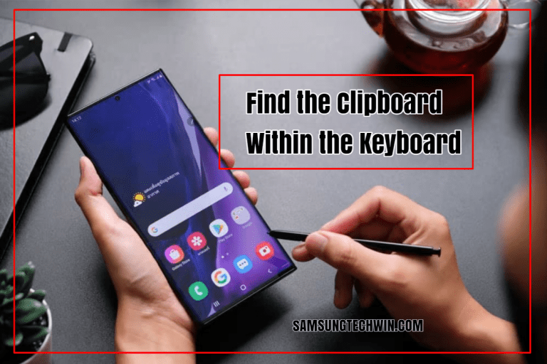 Samsung Galaxy: Clipboard on Samsung Phone